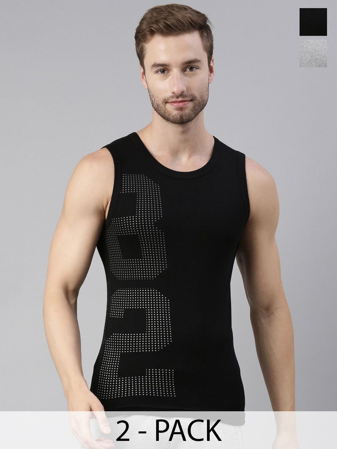 Buy DIXCY SCOTT MAXIMUS Pack Of 2 Assorted Innerwear Vests N_MAXGV08 ...