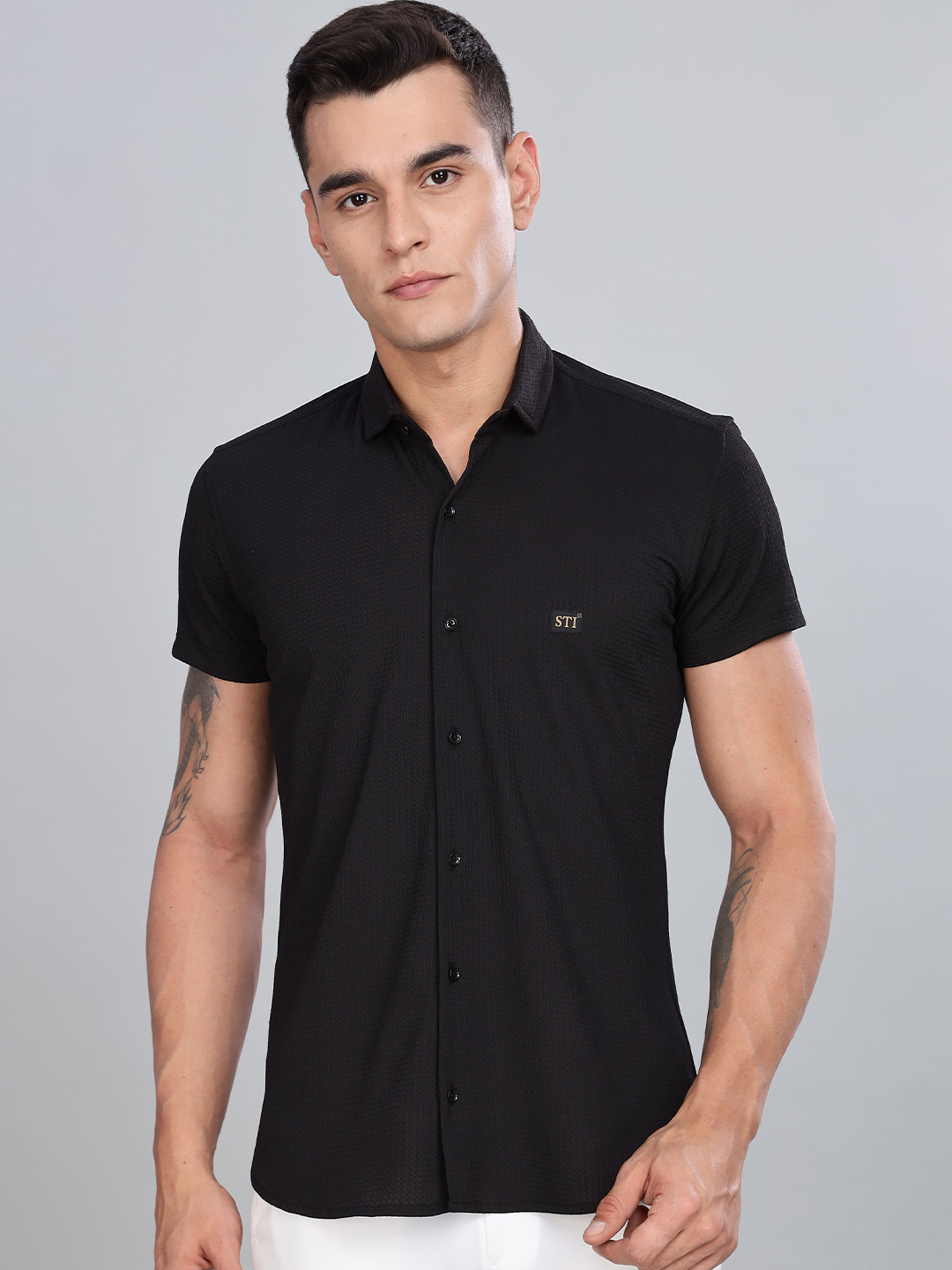Buy STI Classic Shirt Collar Shirt - Shirts for Men 33095088 | Myntra