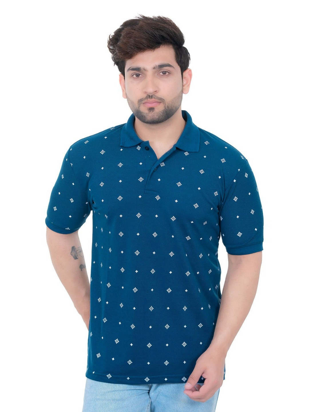 Buy GEE 5 Men Printed Polo Collar T Shirt - Tshirts for Men 33093771 | Myntra