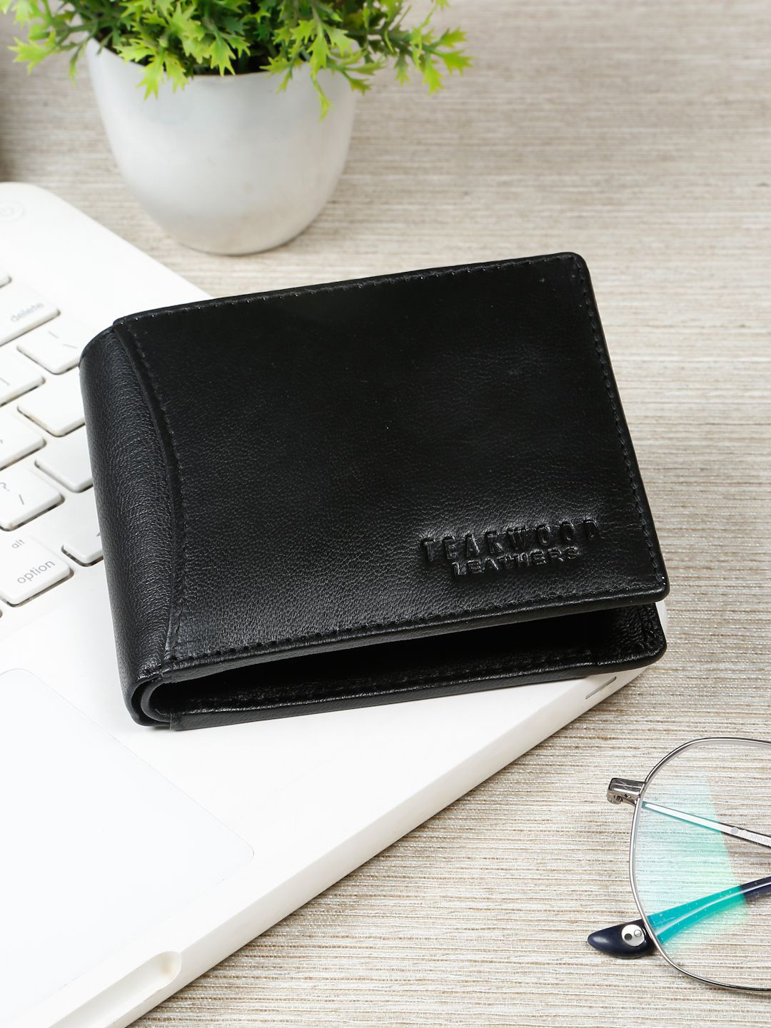 Buy Teakwood Leathers Men Leather Two Fold Wallet - Wallets for Men ...