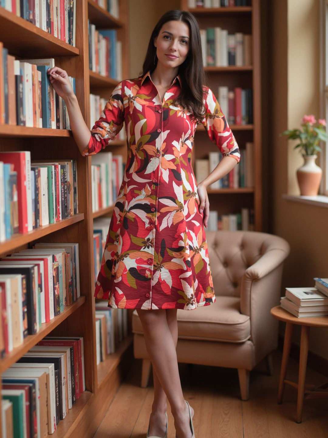 Buy Hive91 Floral Print A Line Dress - Dresses for Women 33886283 | Myntra