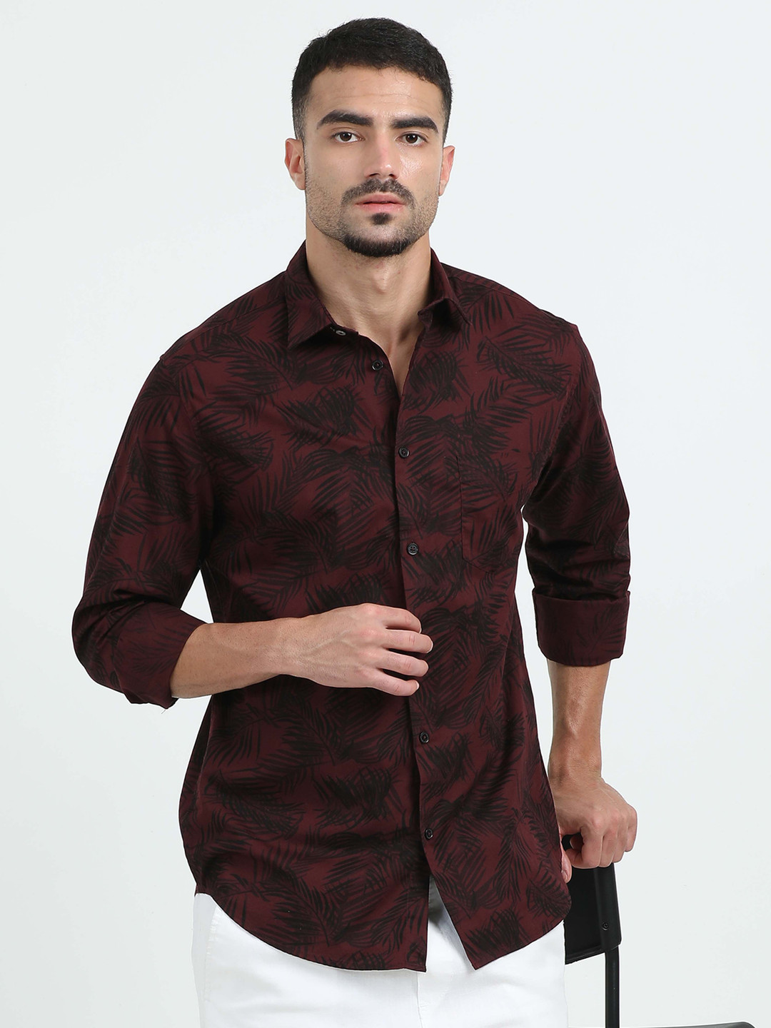 Buy MARTIN SMITH Men Comfort Printed Casual Shirt - Shirts for Men ...
