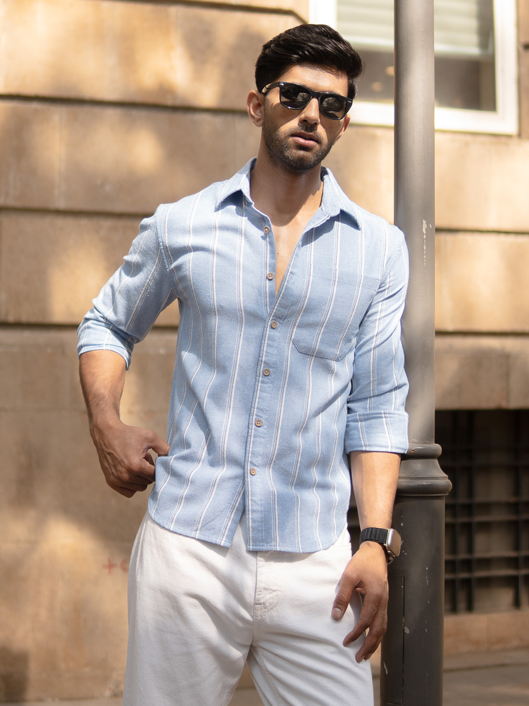 Buy Powerlook Men Striped Casual Shirt - Shirts for Men 34050612 | Myntra