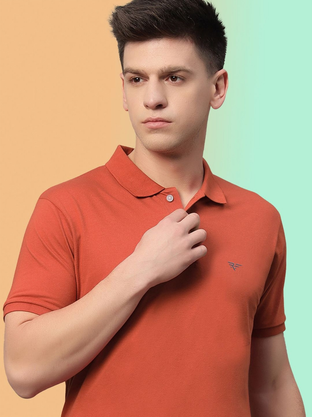 Buy RISS Men Polo Collar Regular Fit Cotton T Shirt - Tshirts for Men ...