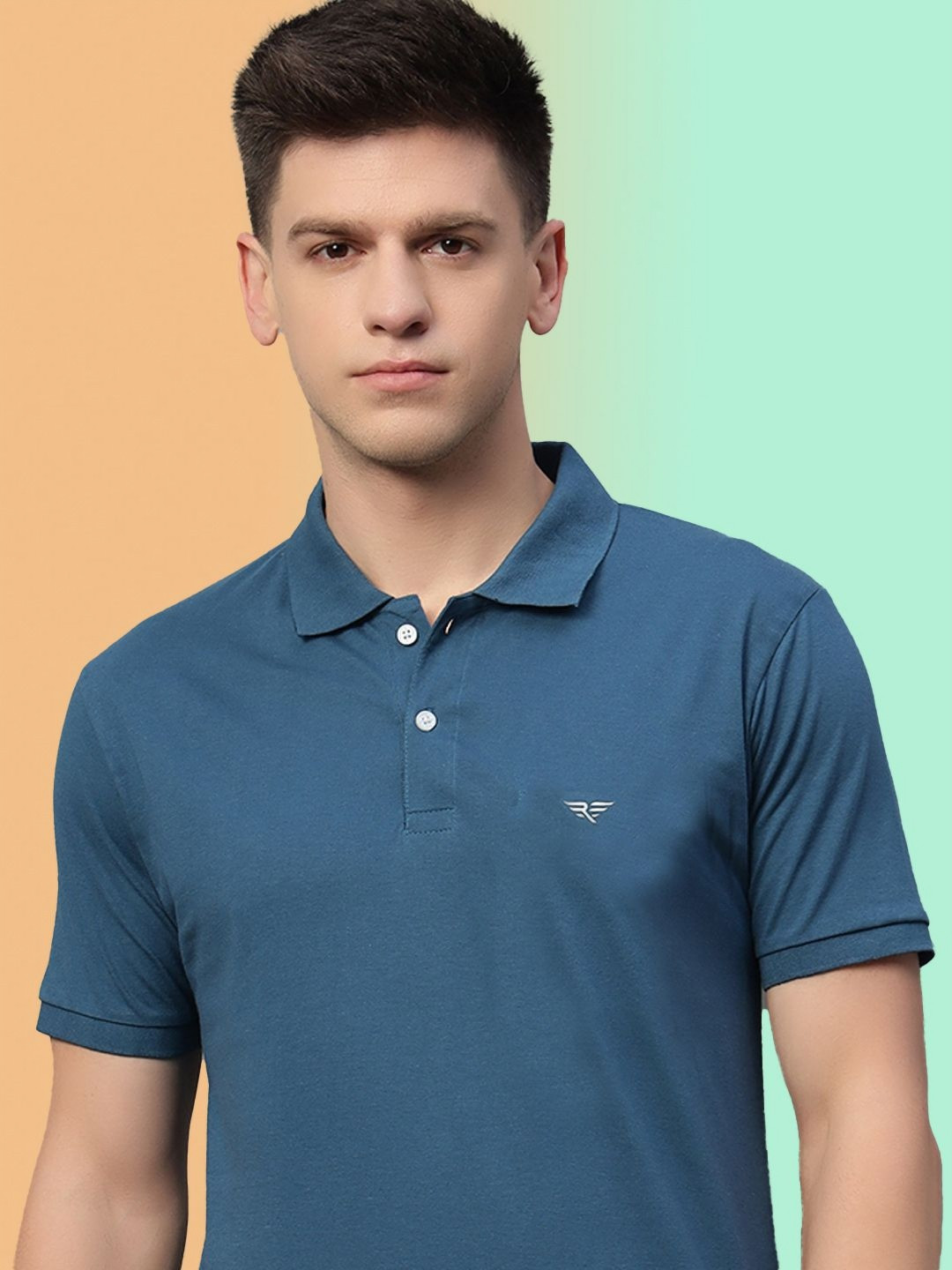 Buy RISS Men Cotton Polo Collar Regular Fit T Shirt - Tshirts for Men ...