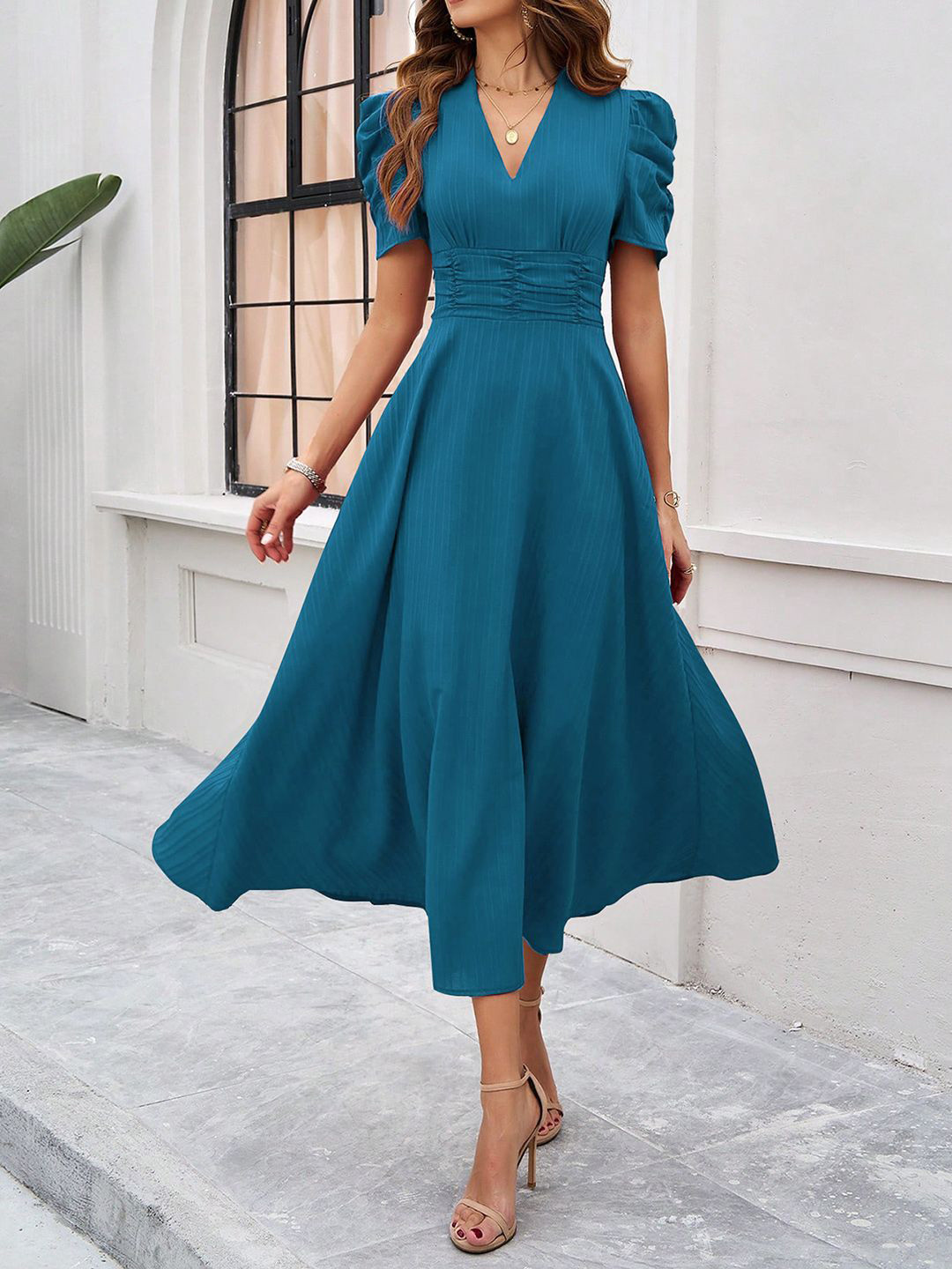 Buy JC Mode Fit & Flare Midi Dress - Dresses for Women 34089040 | Myntra