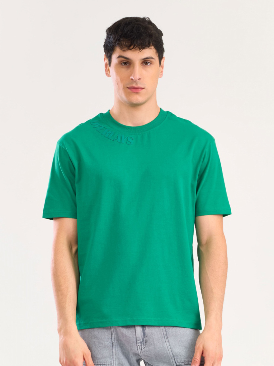 Buy Overlays Arc Relaxed Fit Cotton T Shirt - Tshirts for Men 34171611 ...