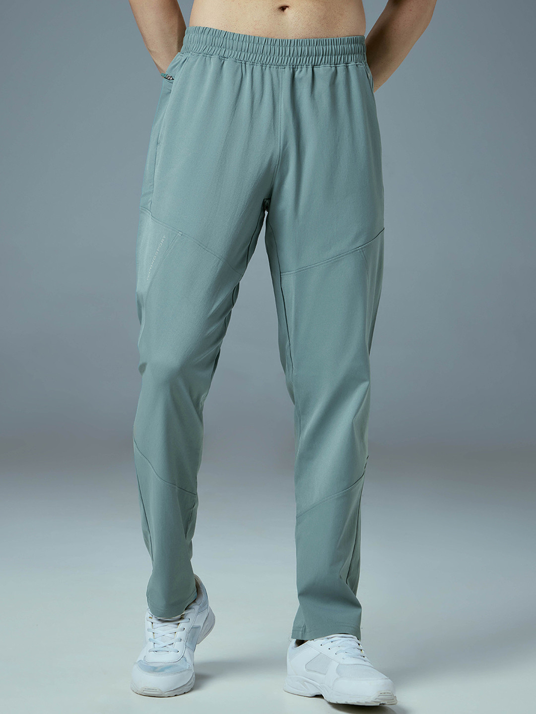 Buy Technosport Men Solid Regular Slim Fit Sports Trackpants With TS ...