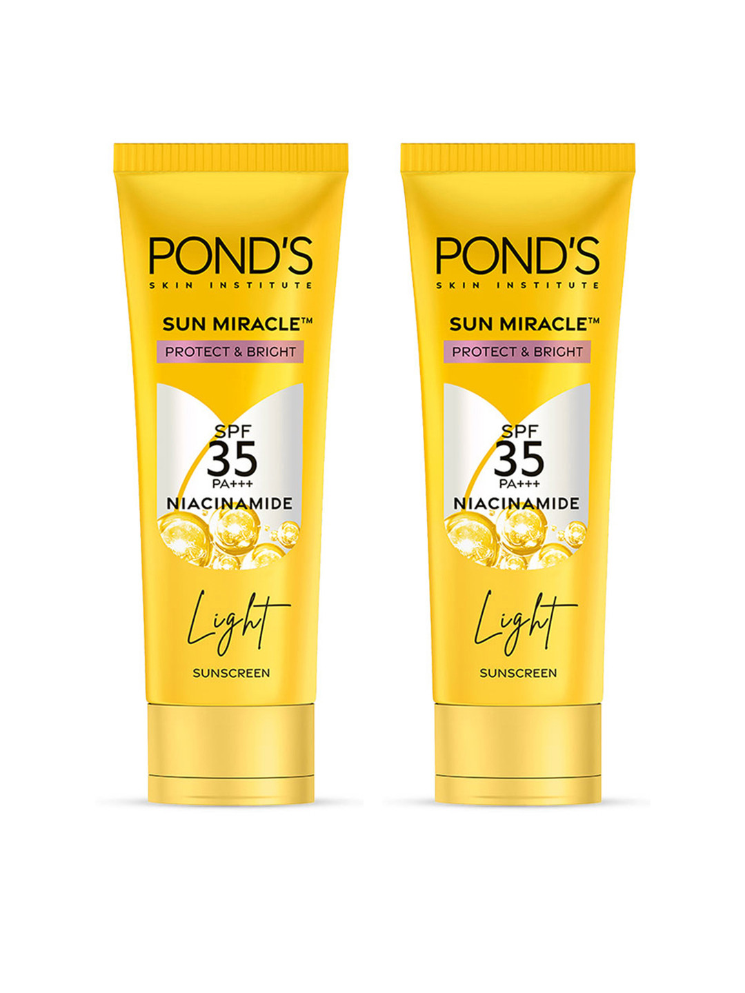 Buy Ponds Set Of 2 Sun Miracle SPF 35 PA+++ Light Sunscreen With ...