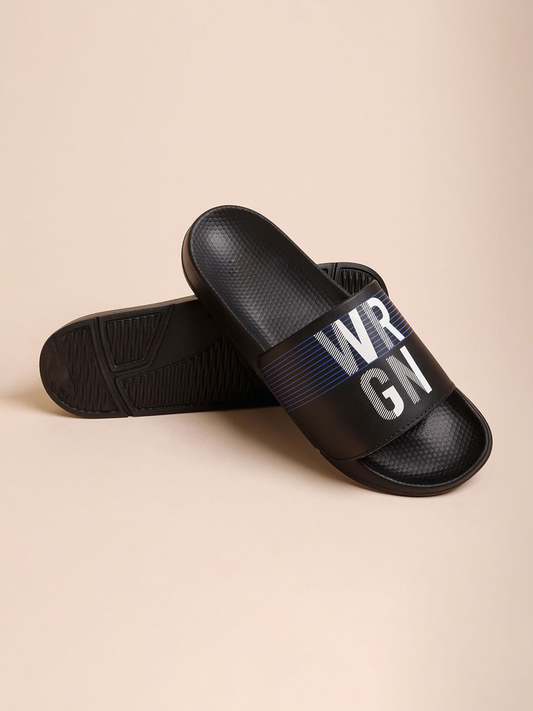 Buy WROGN Men Printed Sliders - Flip Flops for Men 34131940 | Myntra