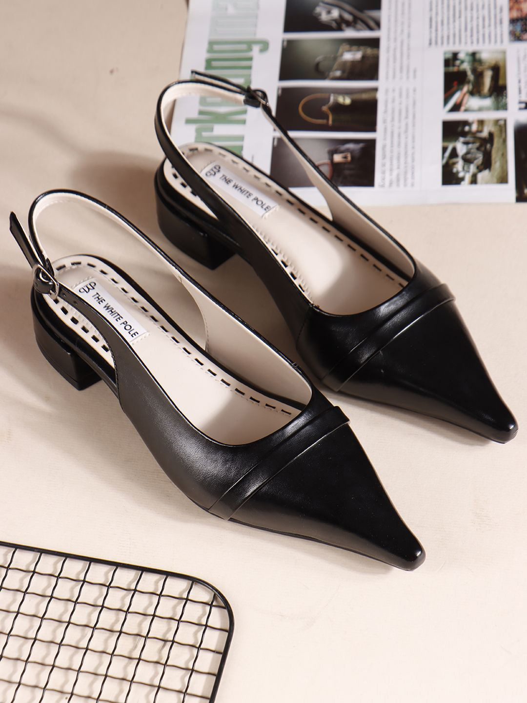 Buy THE WHITE POLE Block Sandals Fashionable Trending Casual Block Heel ...