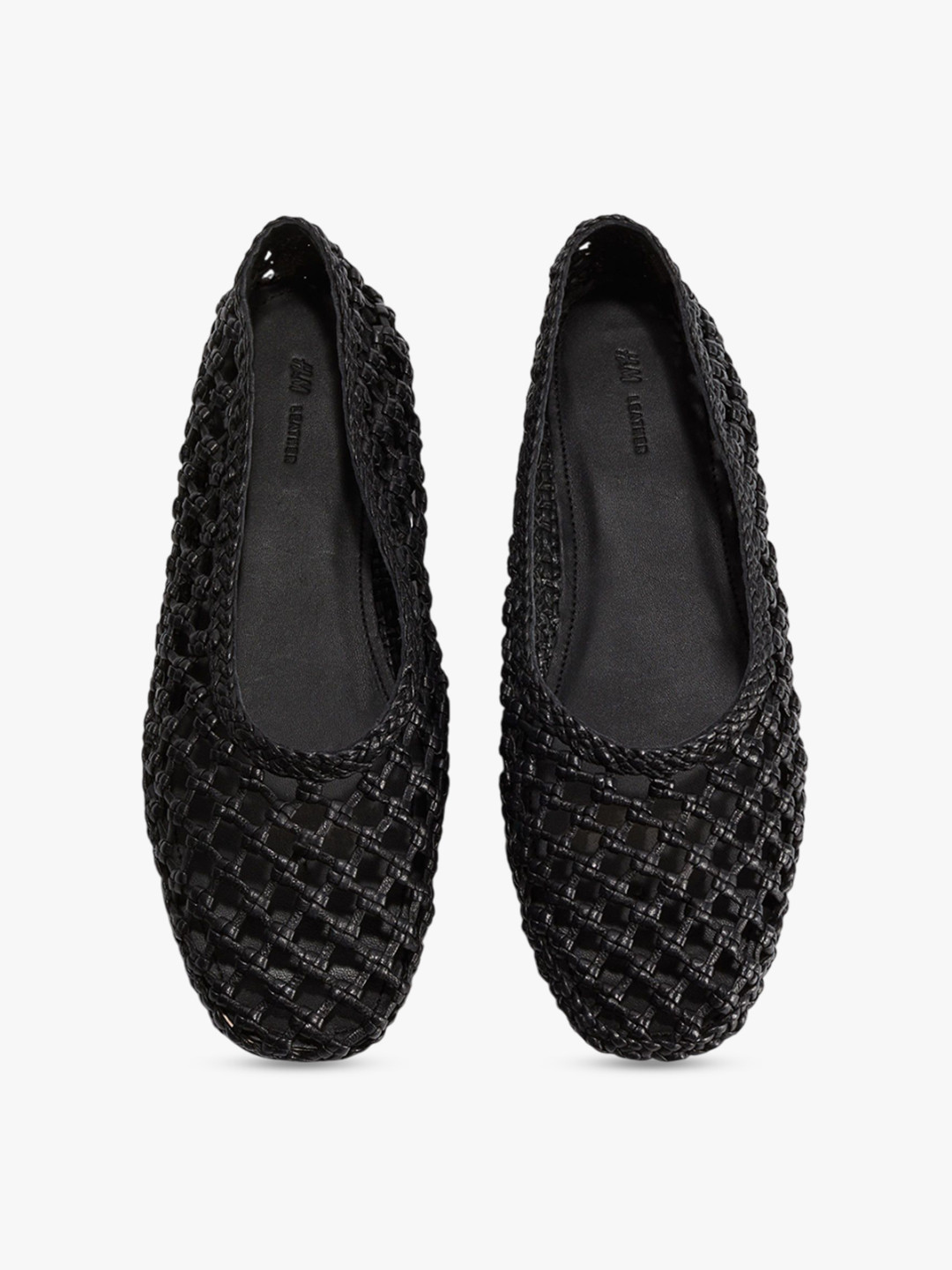 Buy H&M Braided Leather Ballet Pumps - Ballerinas for Women 34150596 ...
