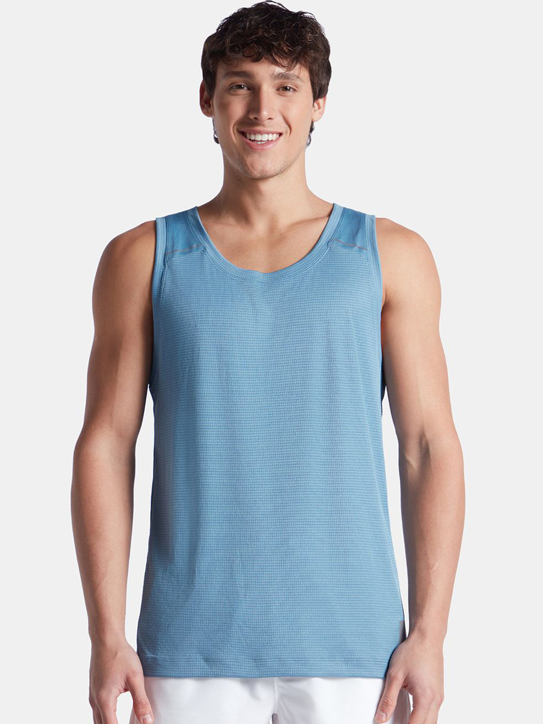 Buy Jockey Lightweight Microfiber StayFresh Solid Vest With Breathable ...