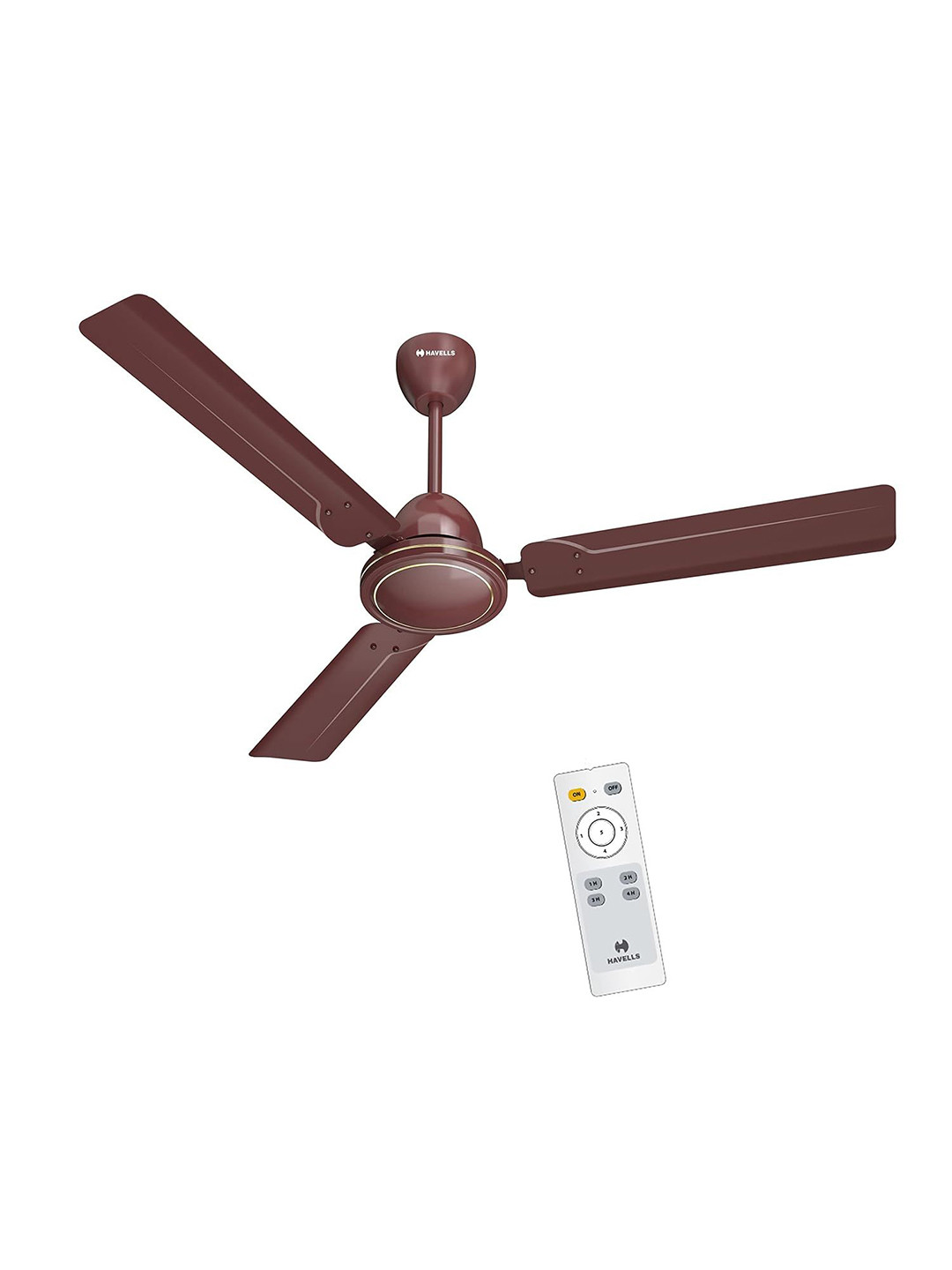 Buy Havells Brown Artemis BLDC Brown Remote Controlled 3 Blades Ceiling ...