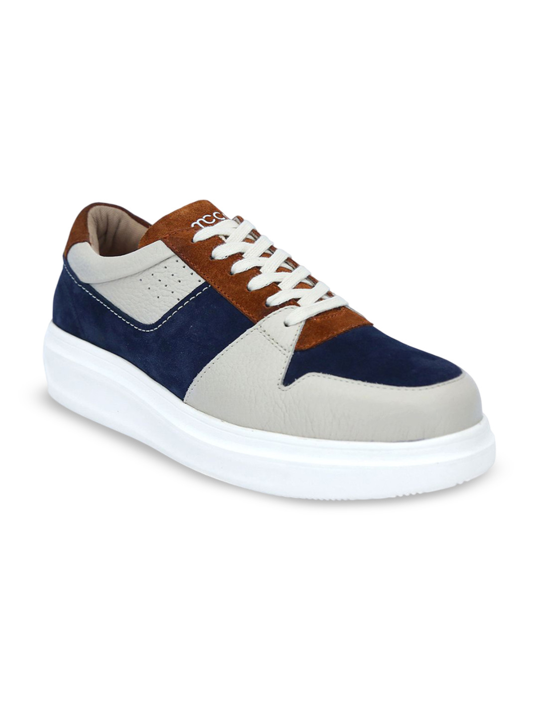 Buy Mccoy Men Colourblocked Leather Lightweight Sneakers - Casual Shoes ...