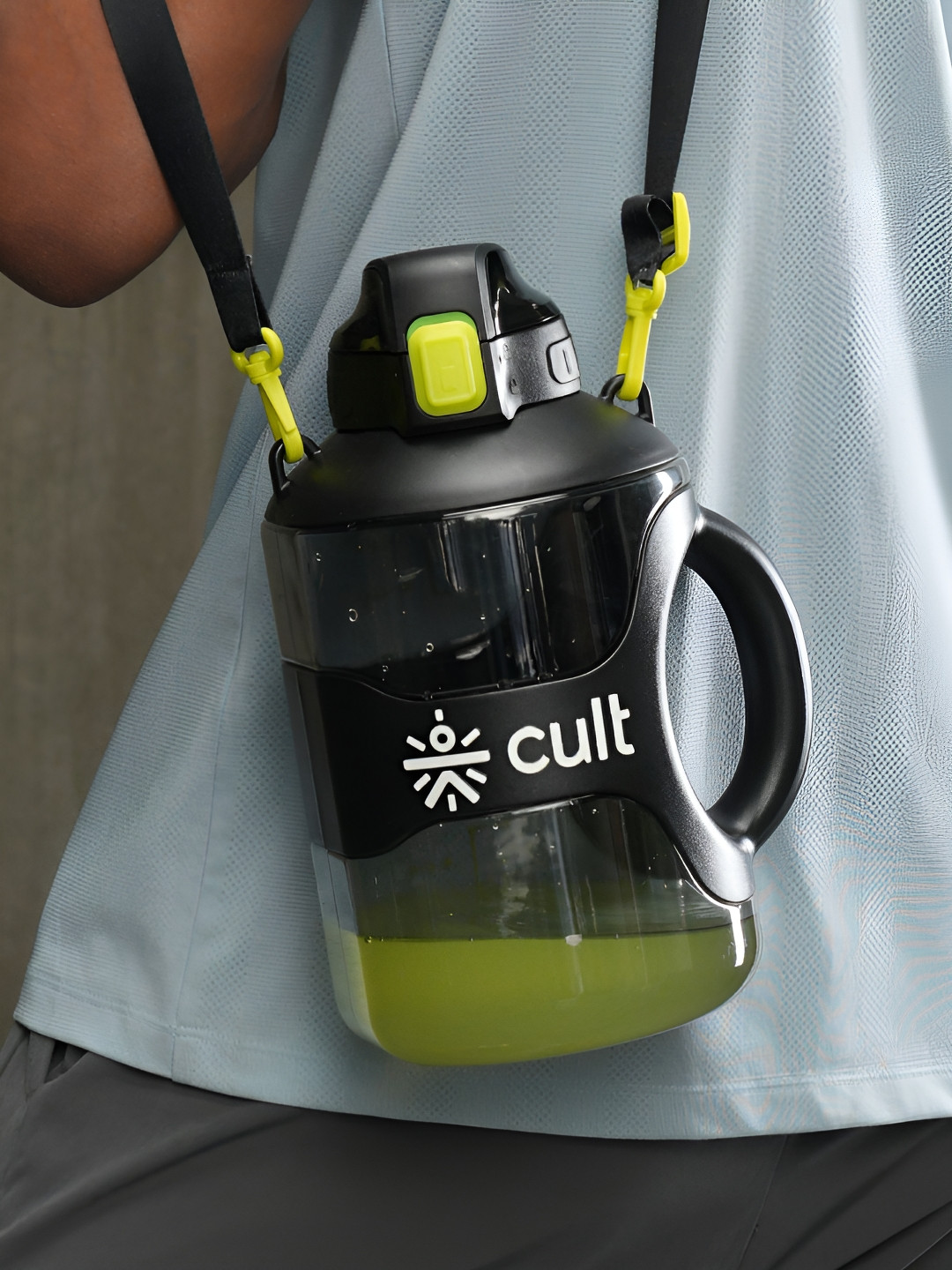 Buy CULT Black Single Plastic Solid Water Bottle - Water Bottle for ...