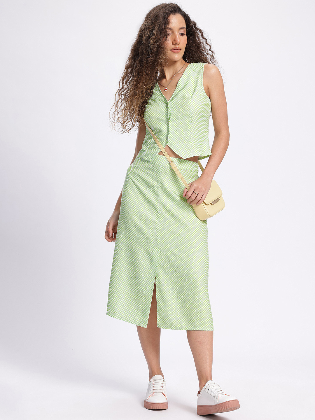 Buy Glitchez Checked Dobby Co Ords - Co Ords for Women 31595754 | Myntra