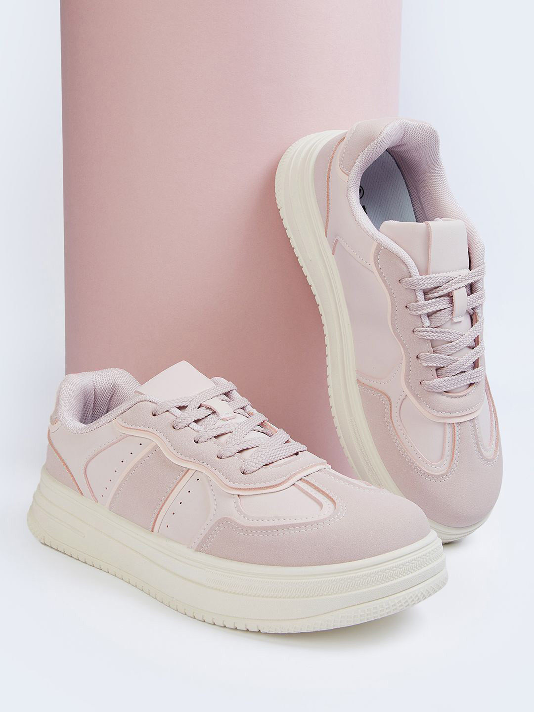 Buy Max Women Colourblocked PU Sneakers - Casual Shoes for Women ...