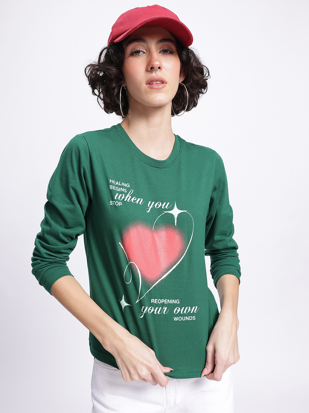 Buy Glitchez Printed Long Sleeve T Shirt - Tshirts for Women 31338529 ...