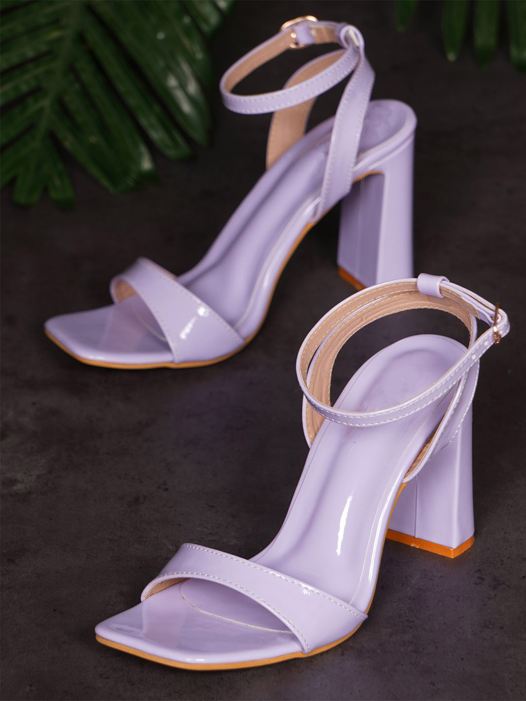 Buy Froh Feet Women Block Heel Open Toe Ankle Loop Sandals - Heels for ...