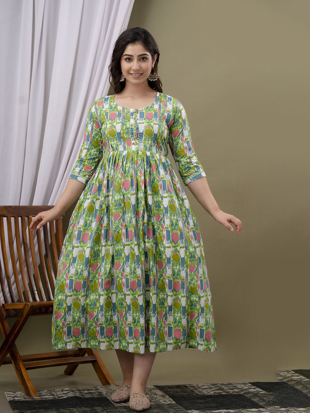 Buy CORSICA Women Floral Printed Maternity Fit And Flare Midi Dress - Dresses for Women 34282962 ...