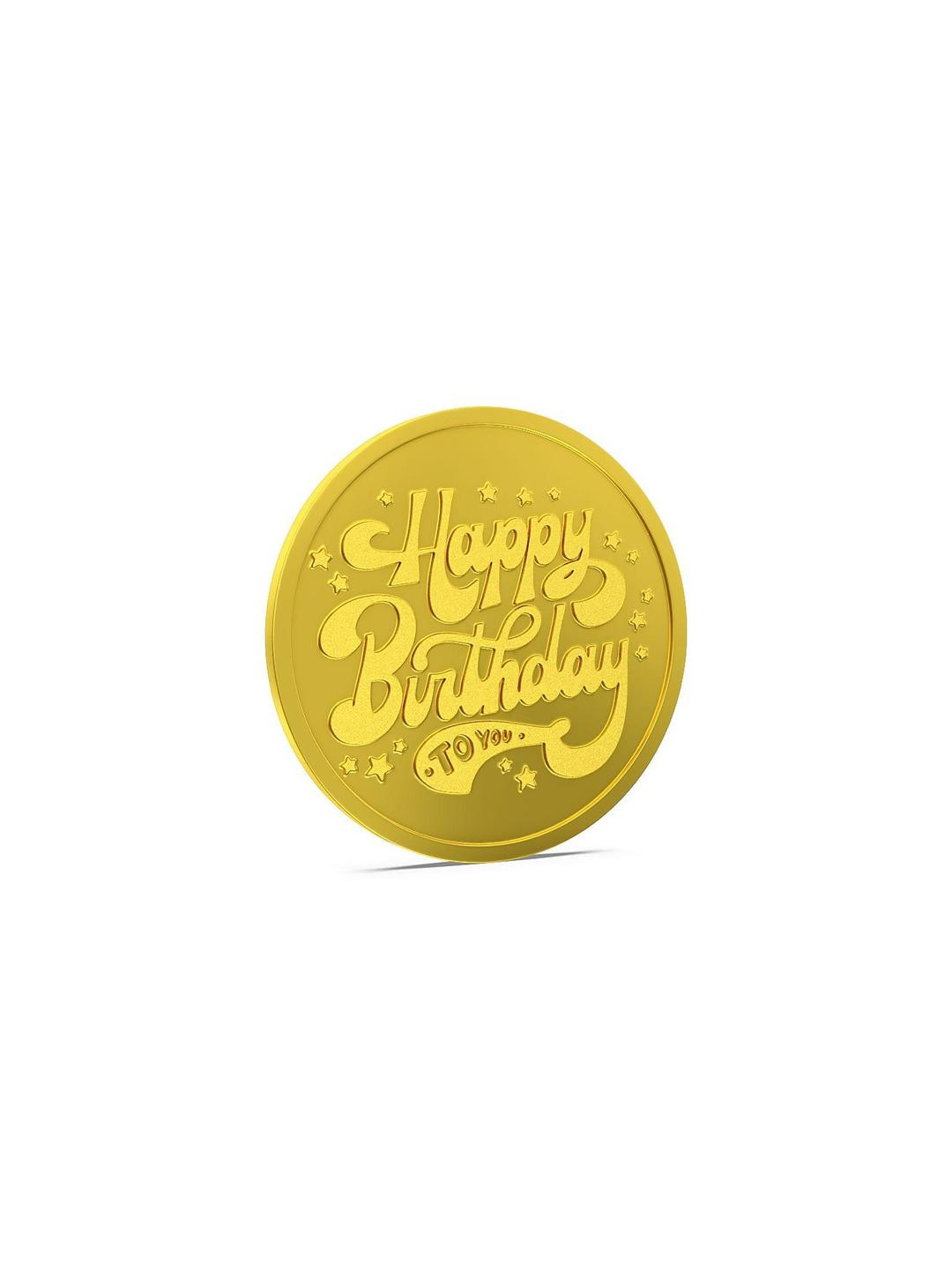 Buy ASPECT BULLION Happy Birthday Gold Coin - Gold Coin for Unisex ...