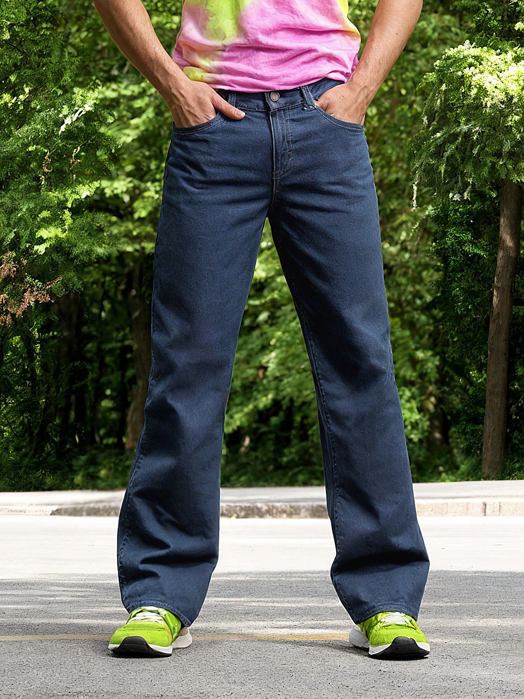 Buy Glitchez Men Relaxed Fit Drip Jeans - Jeans for Men 32309810 | Myntra