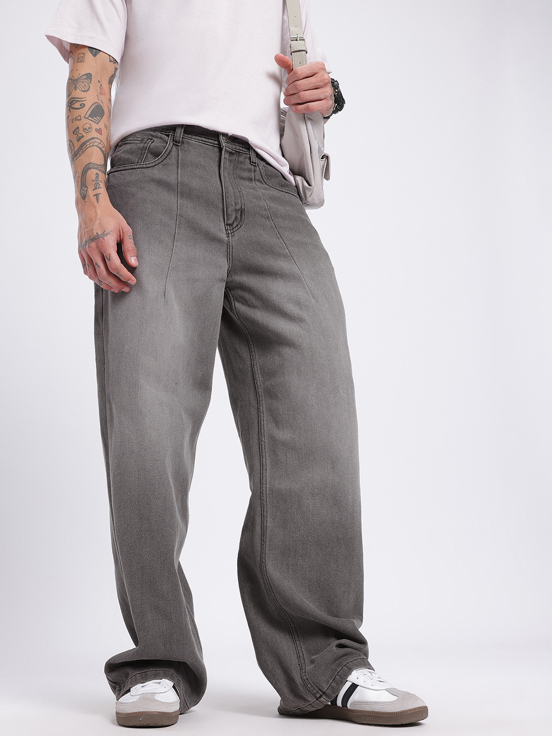Buy Glitchez Men Drip Faded Baggy Fit Jeans - Jeans for Men 32202308 ...