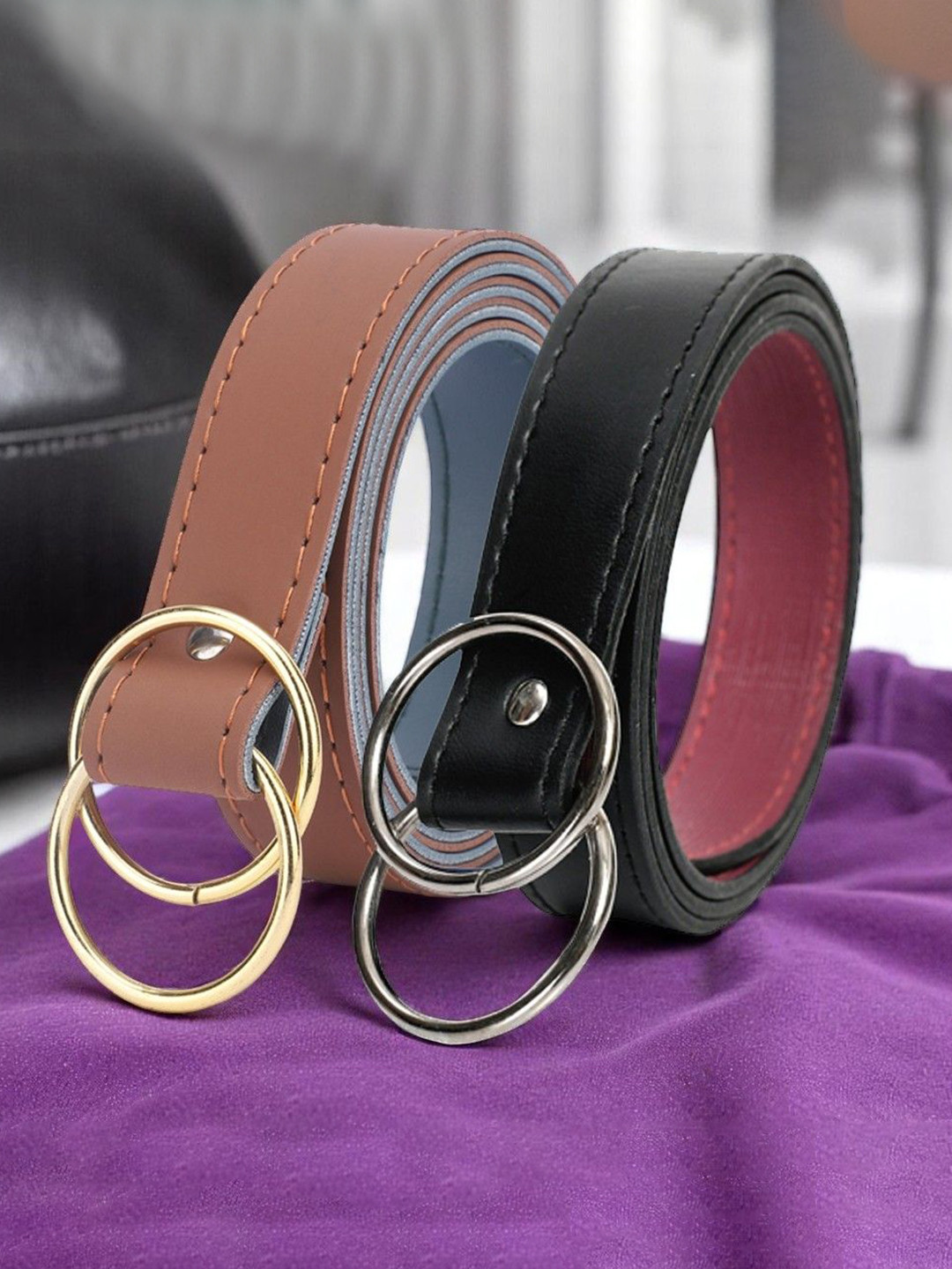 Buy DressBerry Women Pack Of 2 Formal Belt - Belts for Women 34310878 ...