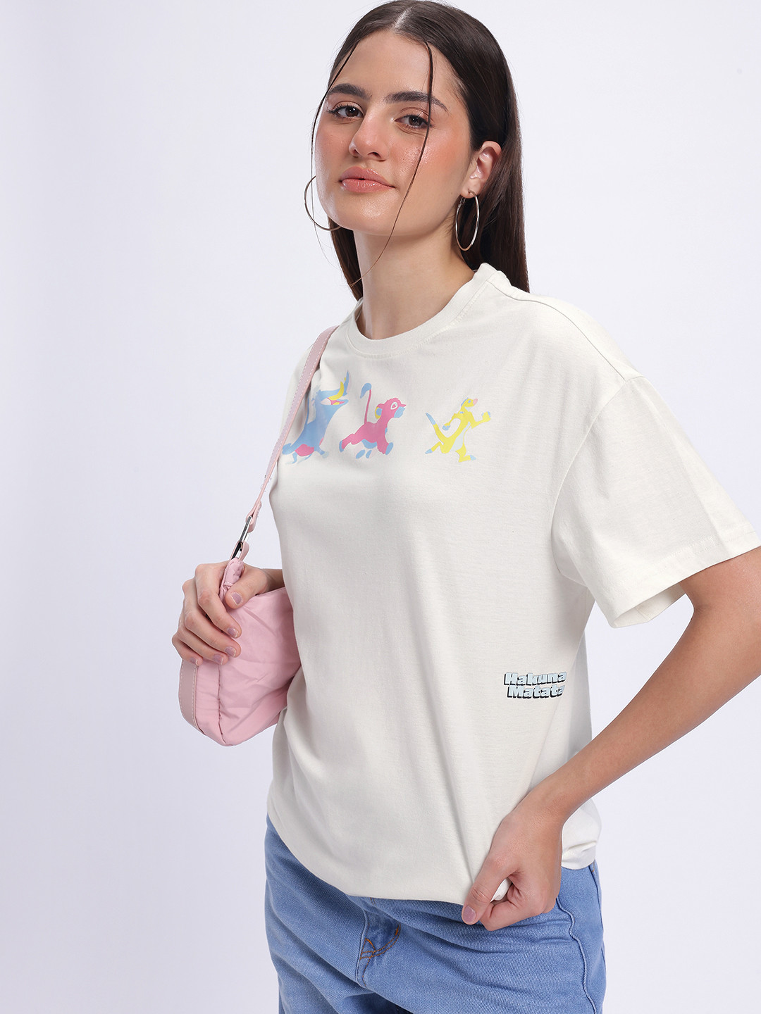 Buy Disney By Glitchez Lion King Print Oversized T Shirt - Tshirts for ...