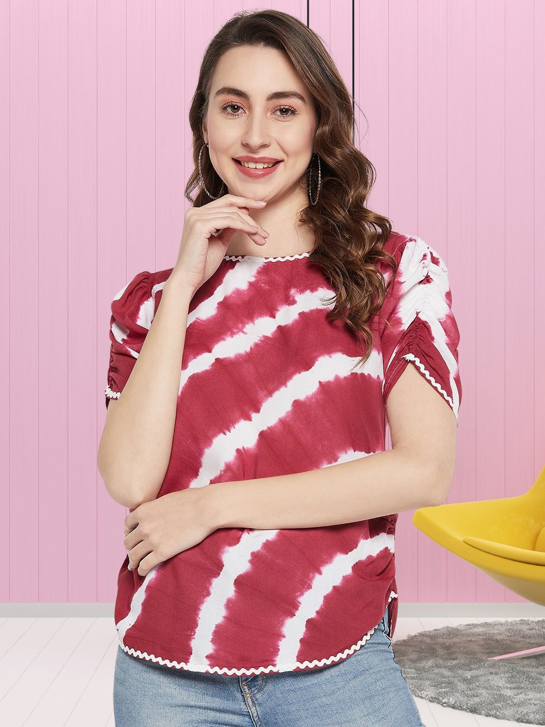 Buy DressBerry Tie And Dye Top - Tops for Women 34377430 | Myntra