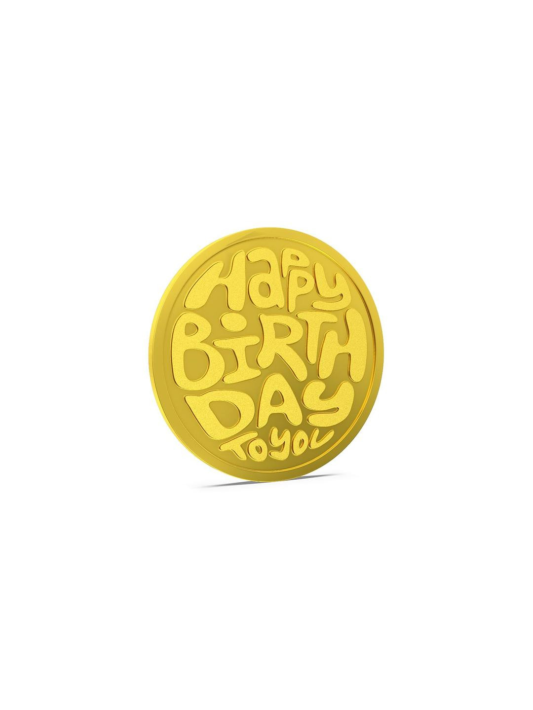 Buy ASPECT BULLION Happy Birthday Gold Coin - Gold Coin for Unisex ...