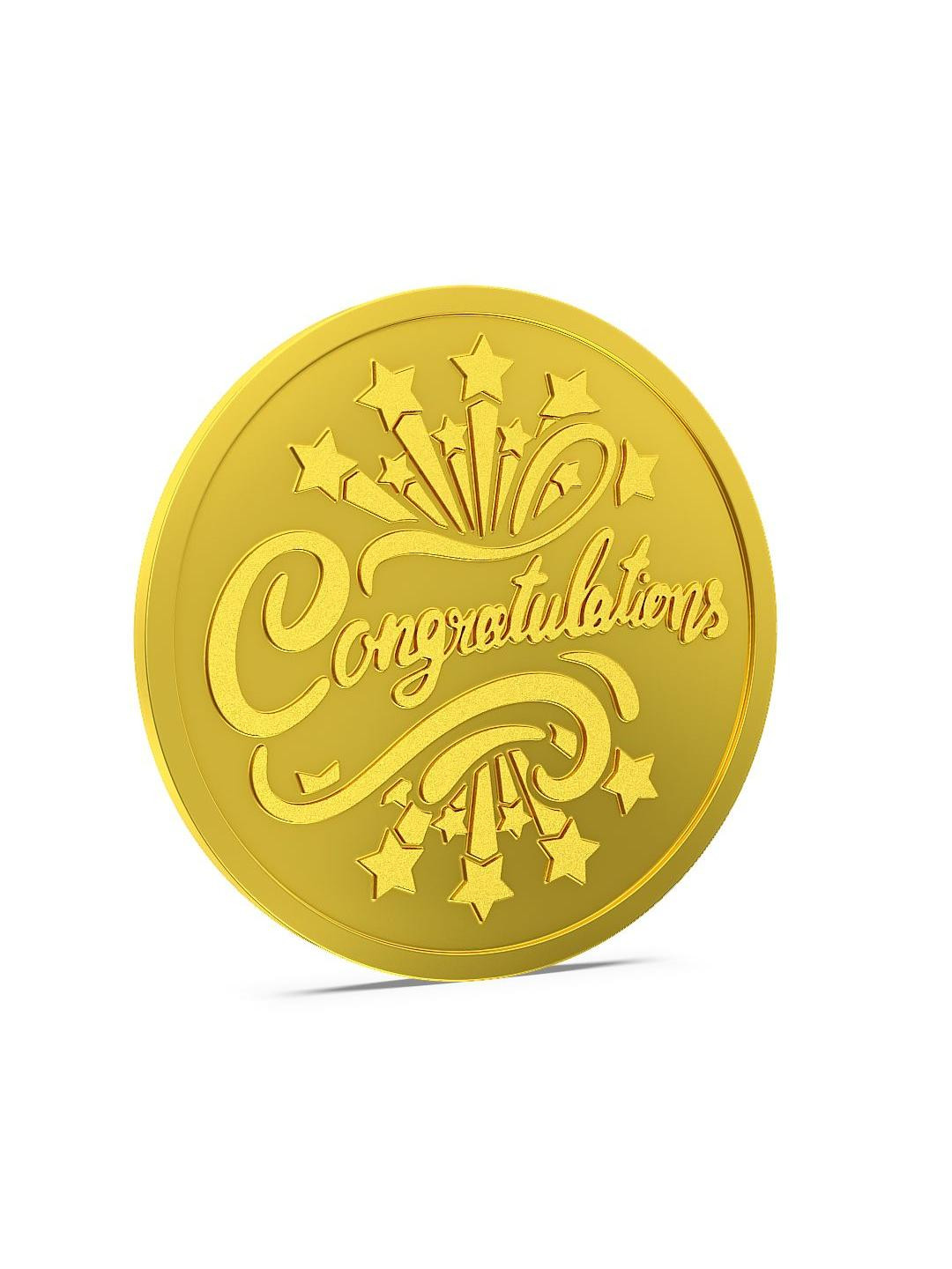 Buy ASPECT BULLION Congratulations Gold Coin - Gold Coin for Unisex ...