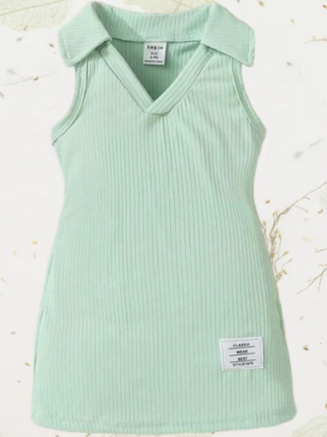 Buy UPTREND VESTURE Girls Green Polyester Dresses - Dresses for Girls ...