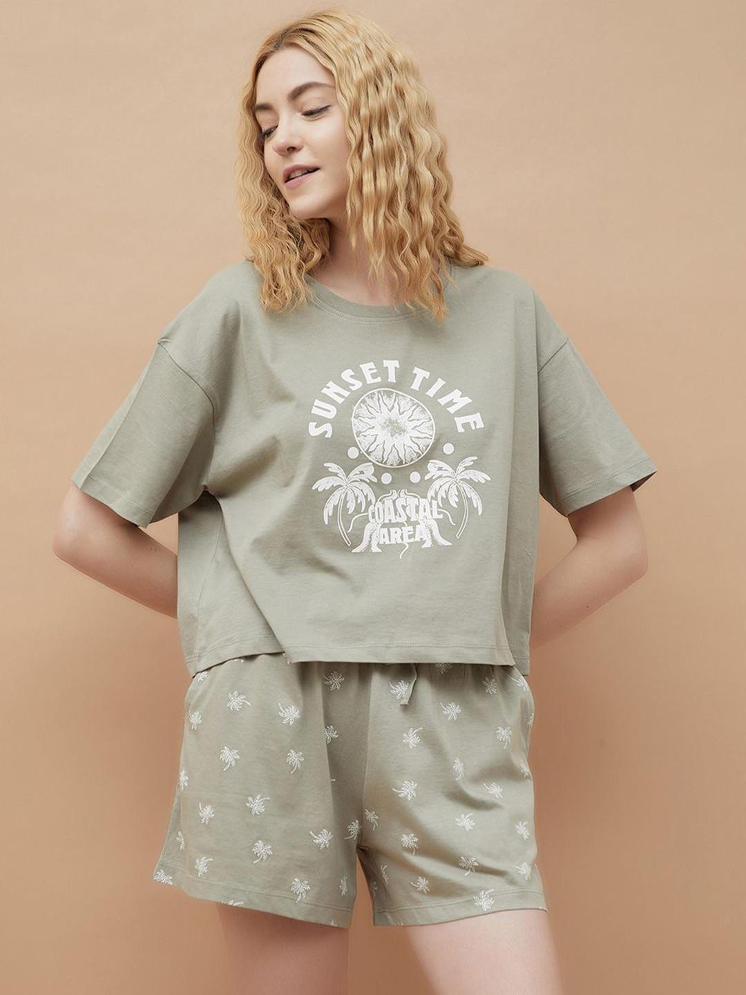 Buy Ginger By Lifestyle Women Printed Night Suit - Night Suits for ...