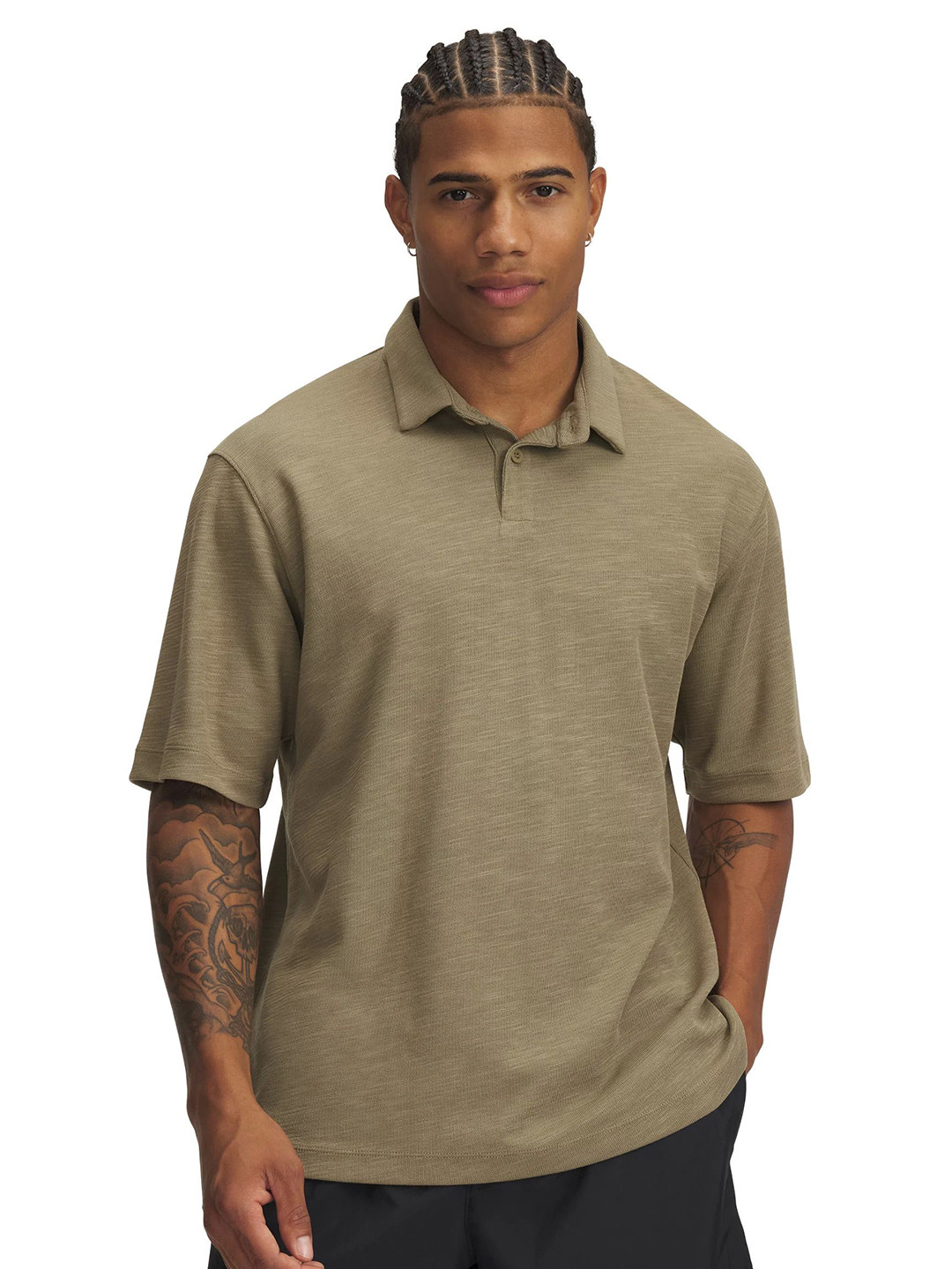 Buy UNDER ARMOUR Polo Collar Neck Meridian Short Sleeves T Shirt ...