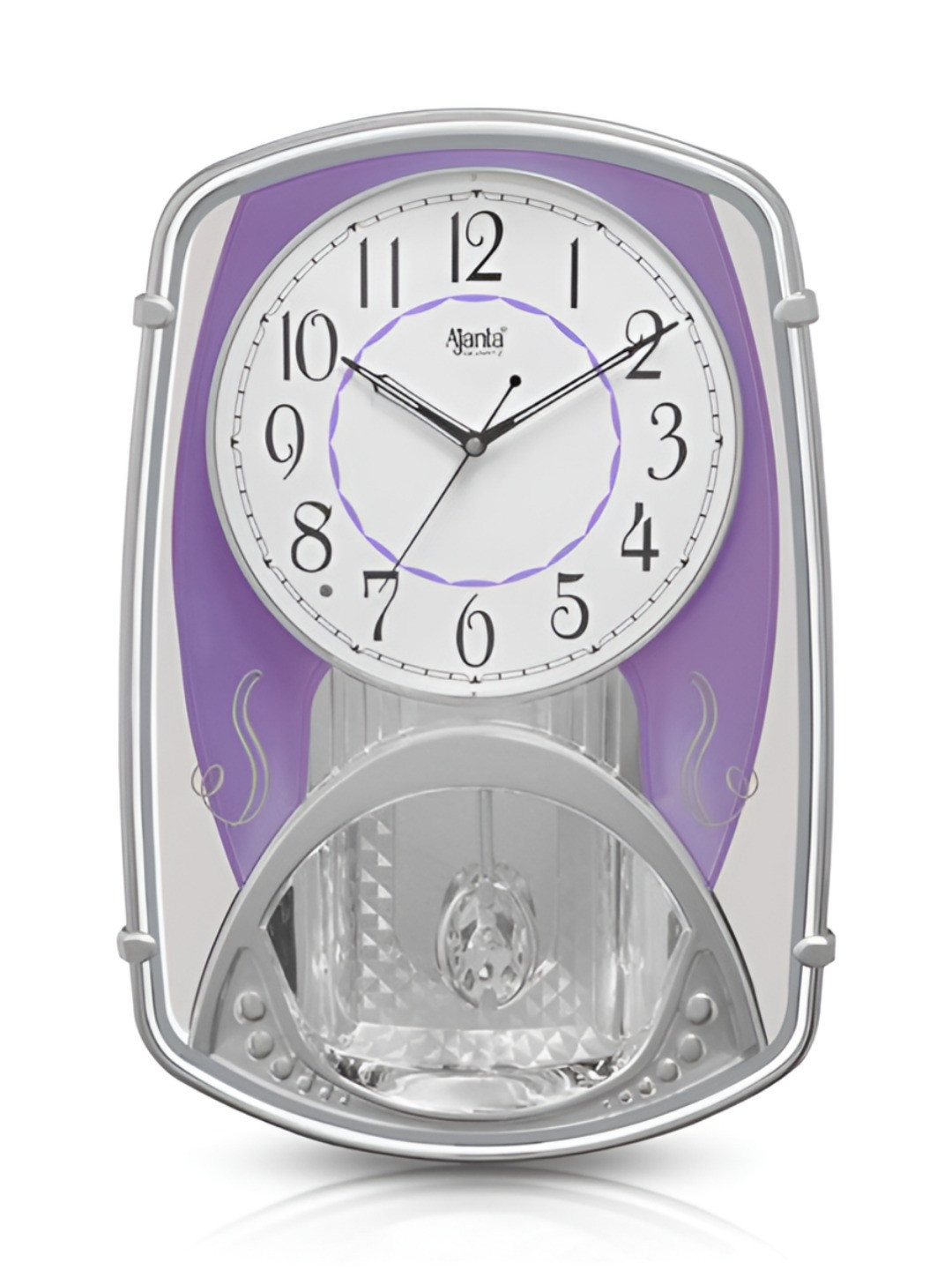 Buy Ajanta Violet Classic Musical Pendulum Clock - Clocks for Unisex ...