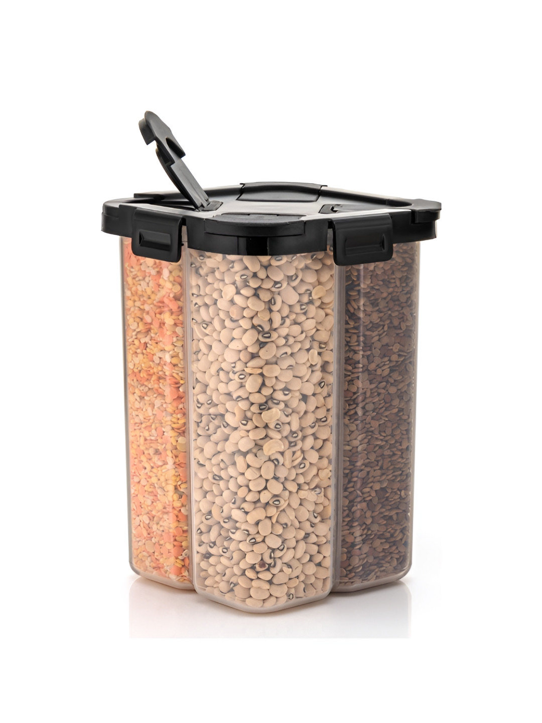 Buy Aura Transparent & Black Storage Containers - Container for Unisex ...