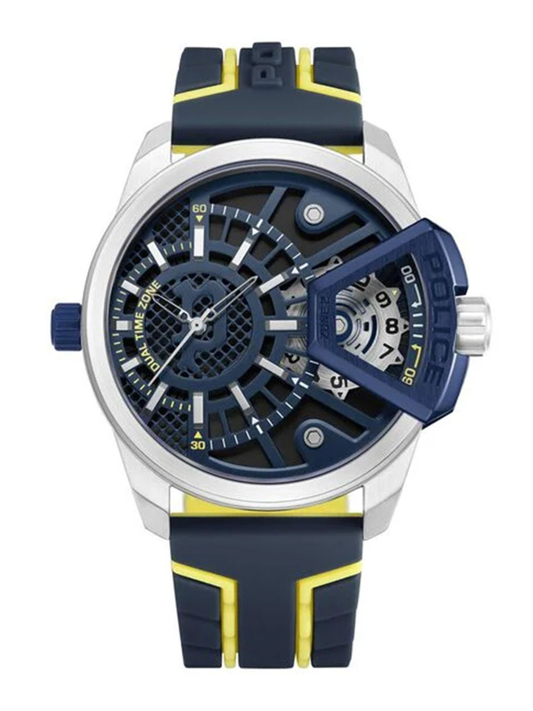 Buy Police Men Skeleton Dial & Textured Straps Analogue Watch ...