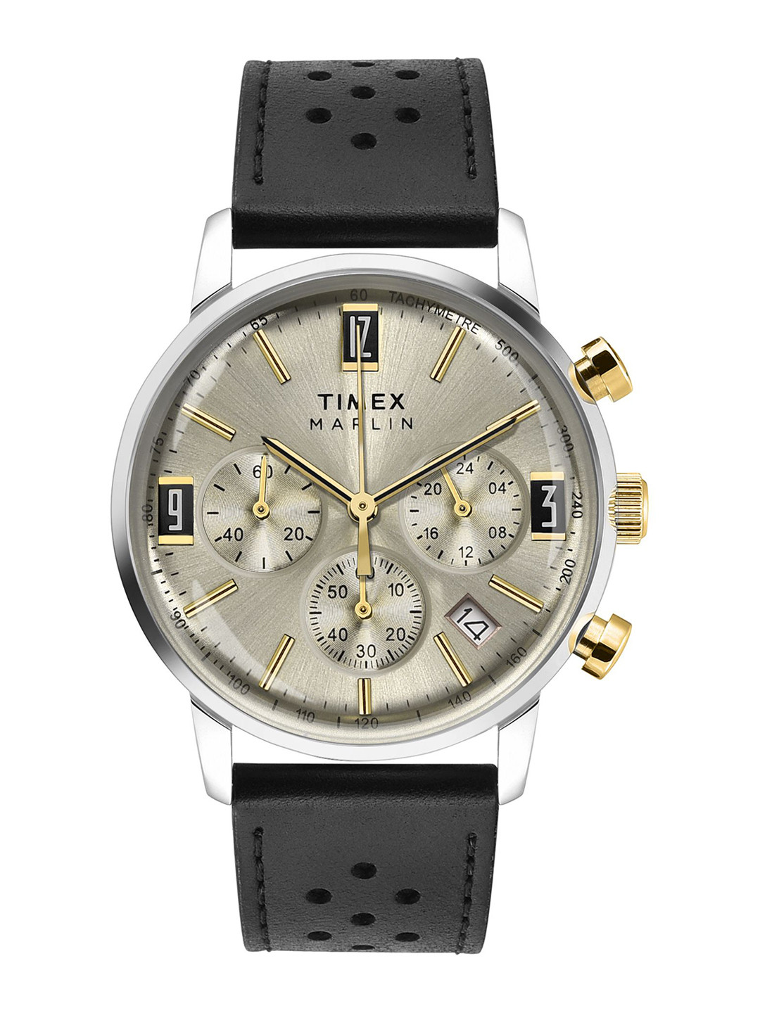 Buy Timex Men Dial & Leather Straps Analogue Date Aperture Watch ...