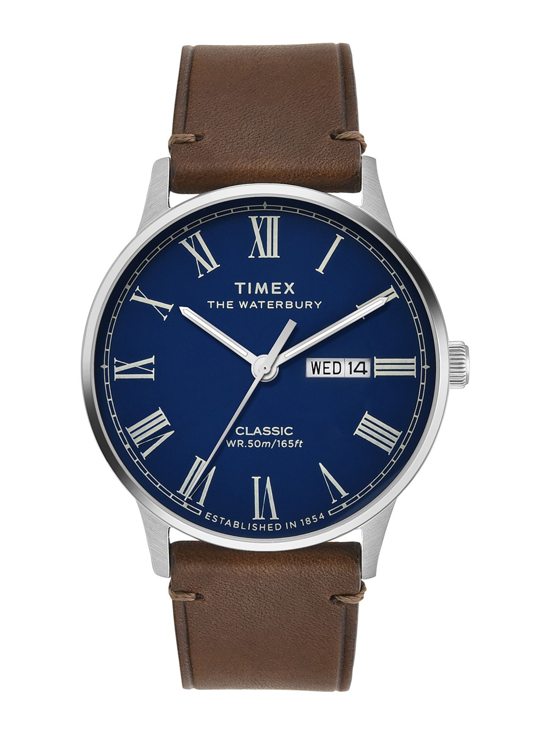 Buy Timex Men Round Dial & Leather Straps Analogue Chronograph Watch ...