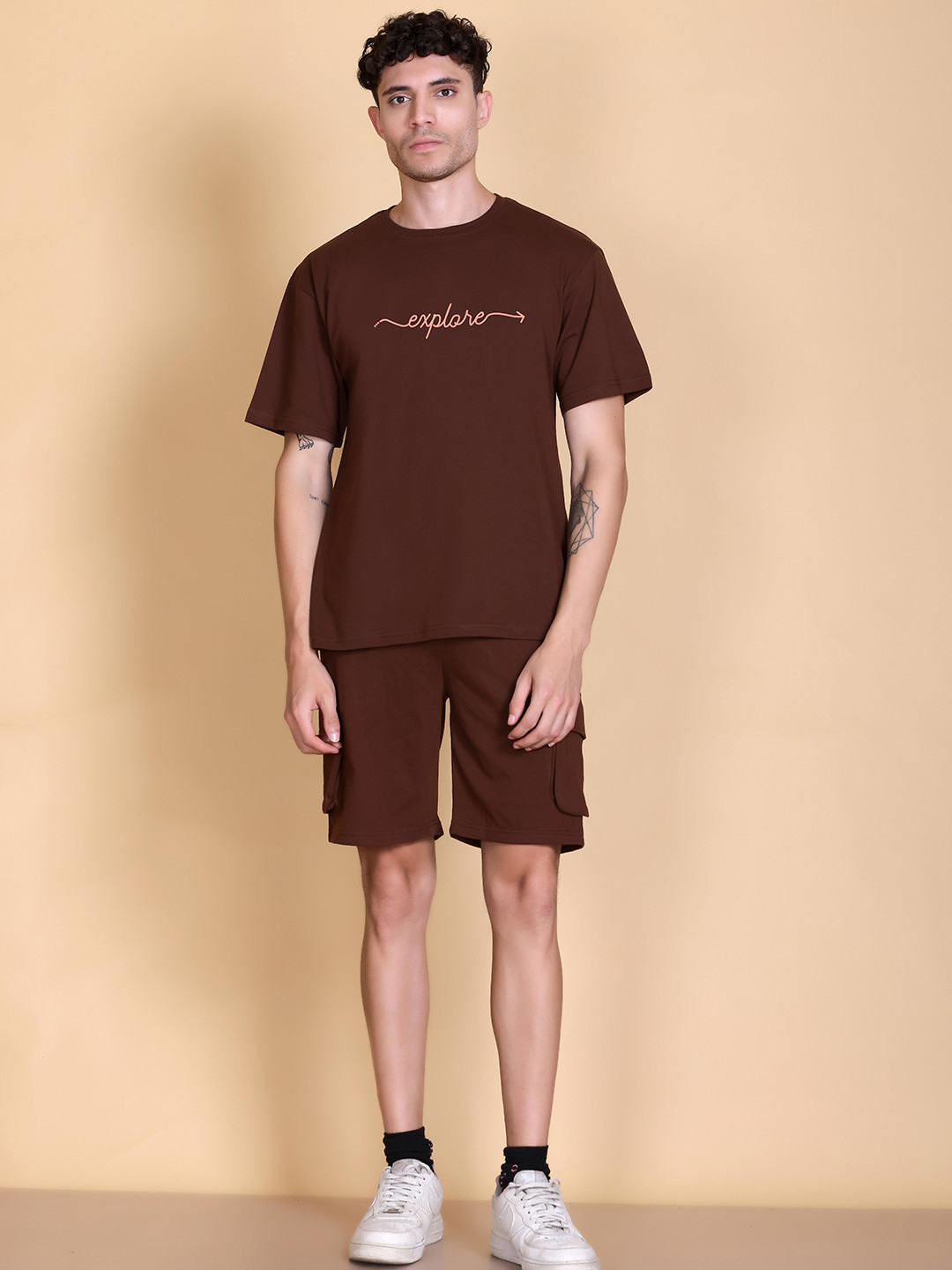 Buy TOGS & TERRE Printed Pure Cotton T Shirt With Shorts Co Ords - Co ...