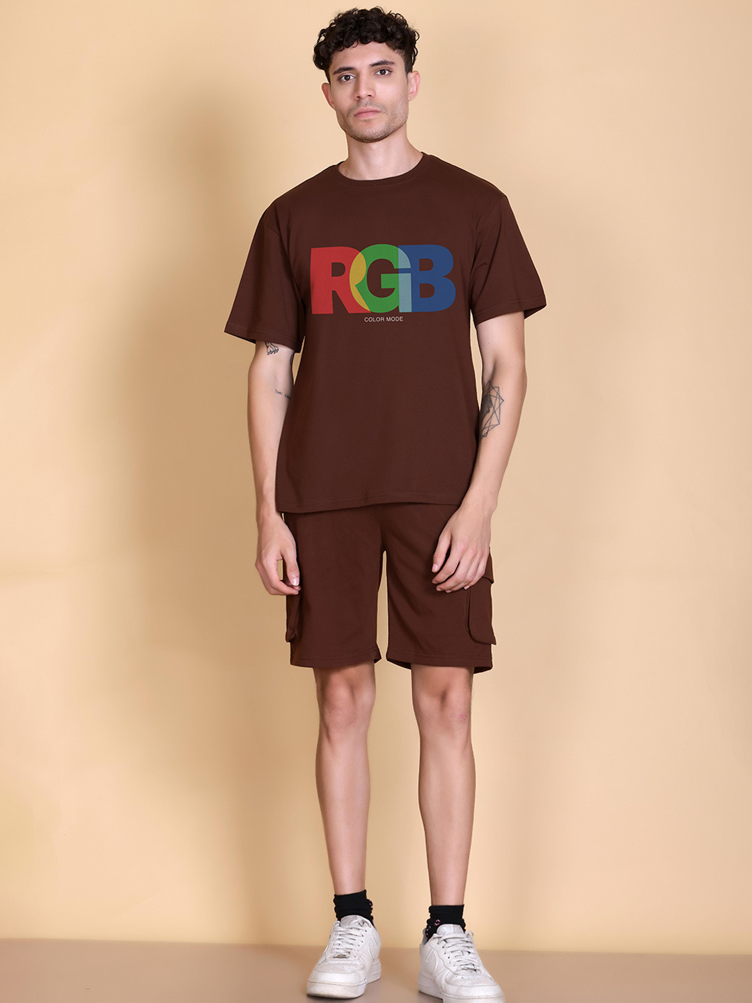 Buy TOGS & TERRE Printed Pure Cotton T Shirt & Shorts Co Ords - Co Ords ...