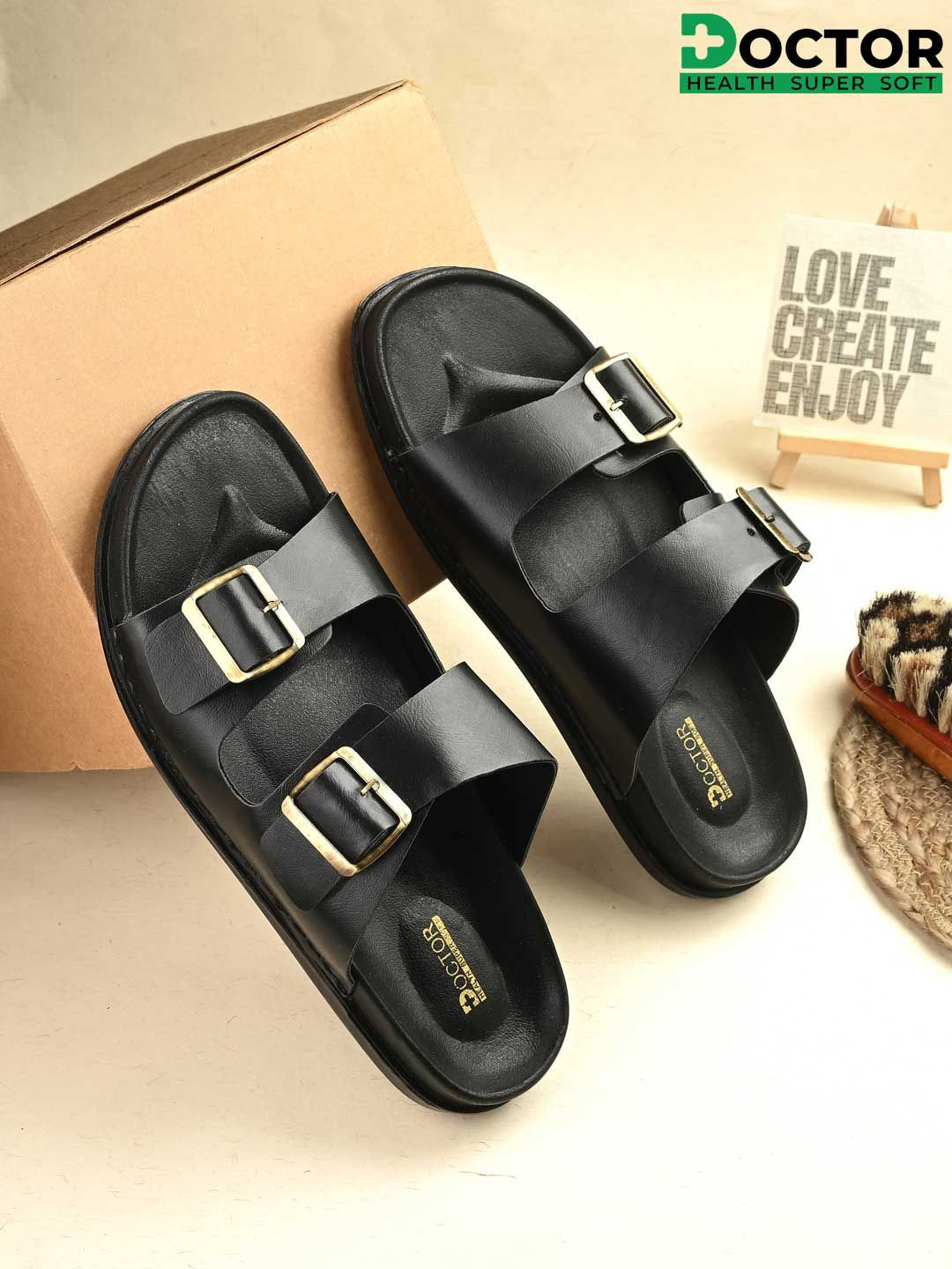 Buy DOCTOR HEALTH SUPER SOFT Men Comfort Sandals - Sandals for Men ...