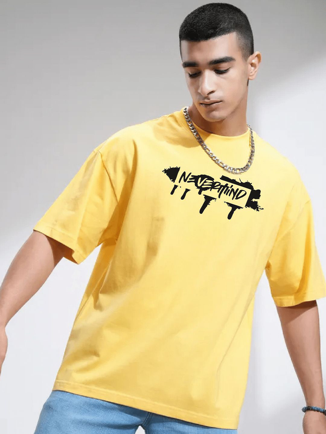 Buy GSPO Typography Printed Cotton Oversized T Shirt - Tshirts for Men ...