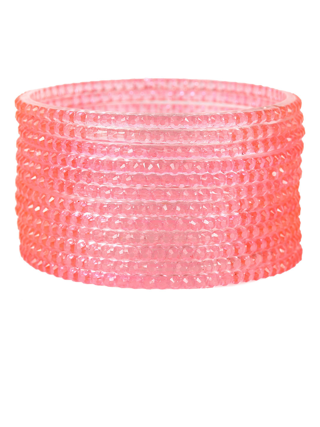 Buy KOTTIAR CREATIONS Set Of 12 Glass Crystals Studded Bangles - Bangle ...