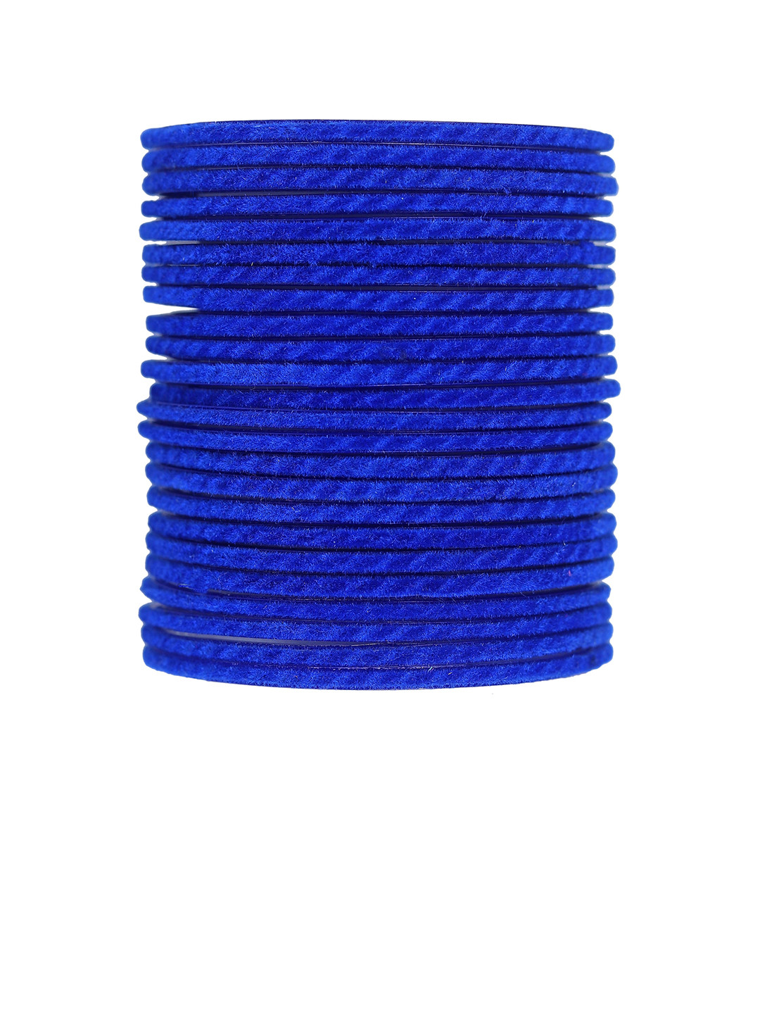 Buy KOTTIAR CREATIONS Set Of 24 Crystal Studded Velvet Bangles - Bangle ...