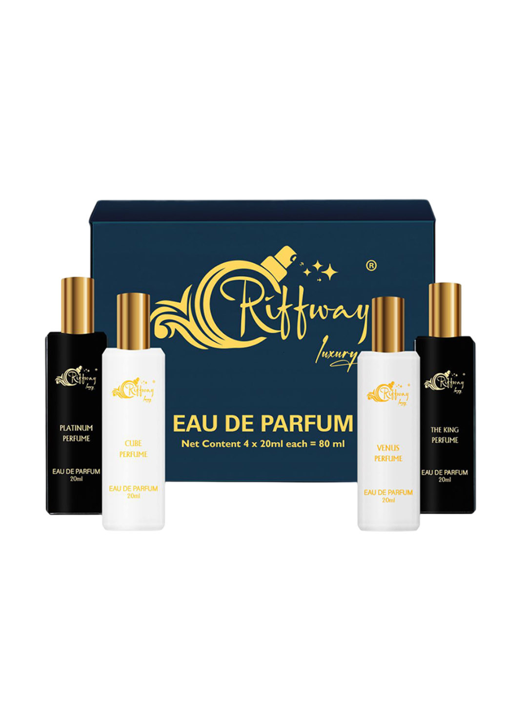 Buy Riffway Set Of 4 Long Lasting Eau De Parfum 20 Ml Each - Perfume ...