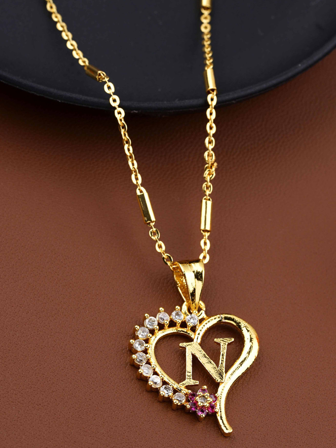 Buy Boghra Sales Gold Plated Brass American Diamond Necklace - Necklace ...