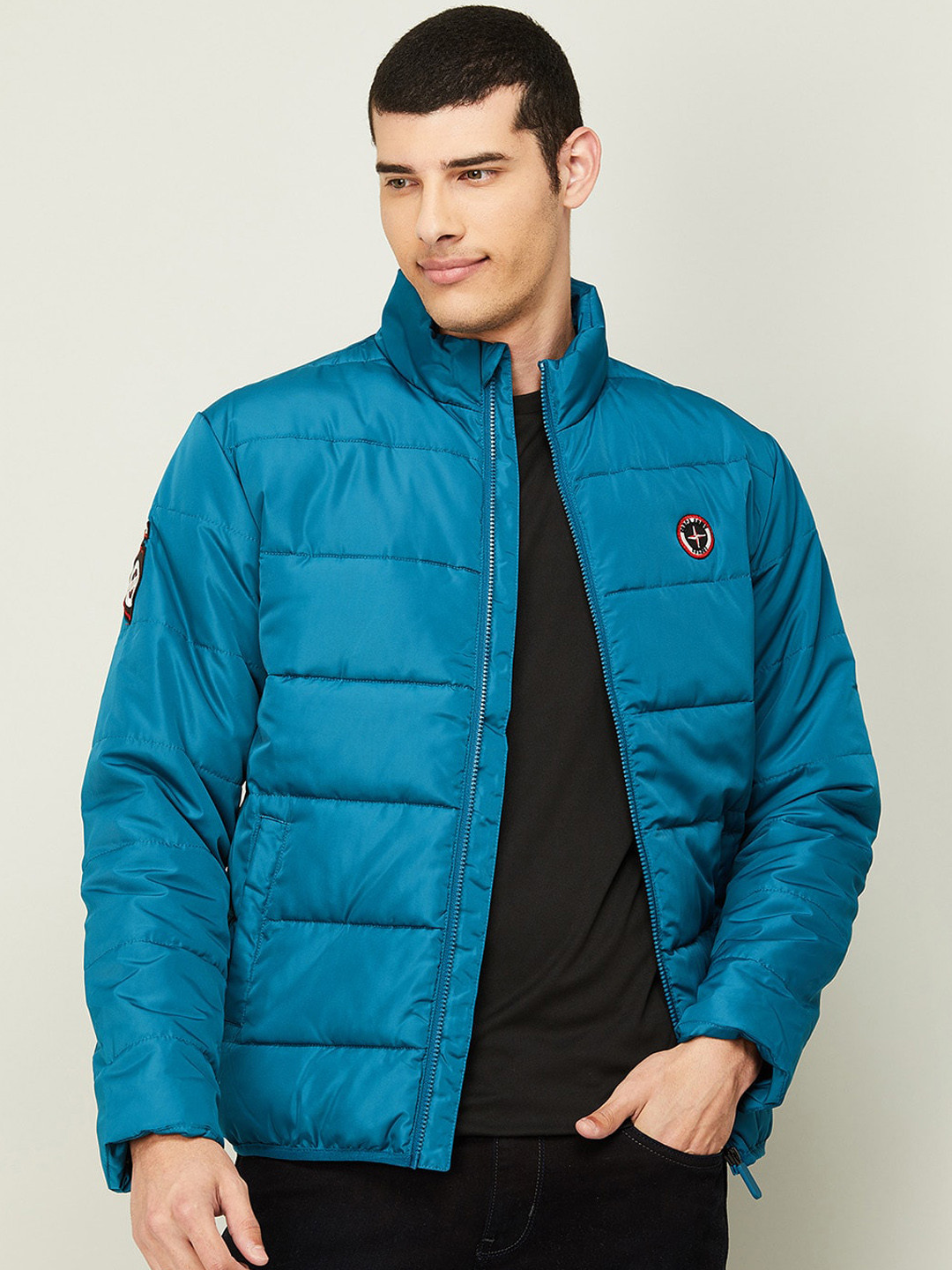 Buy Forca By Lifestyle Men Blue Solid Puffer Jacket - Jackets for Men 20250052 | Myntra